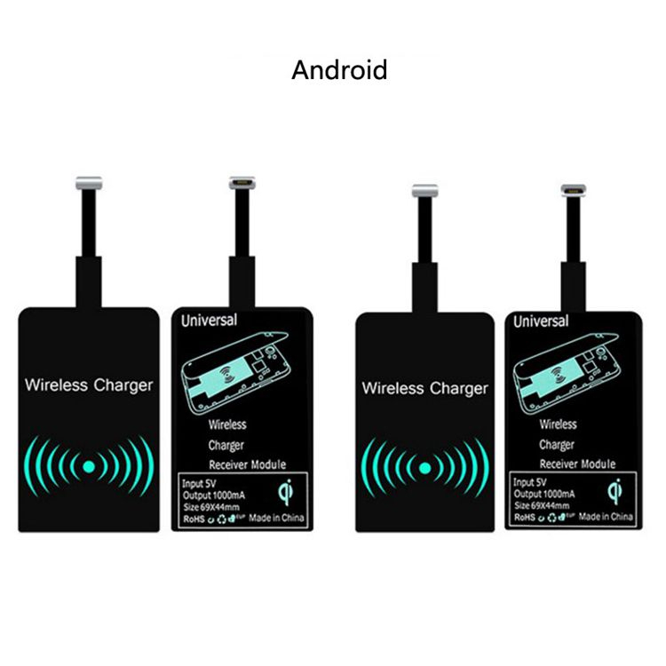 Qi Wireless Charging Receiver Micro USB – Ultra Slim Universal Wireless ...