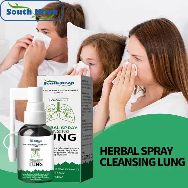 South Moon Herbal Spray Cleansing Lung Relieve Sore Throat Inflammation ...