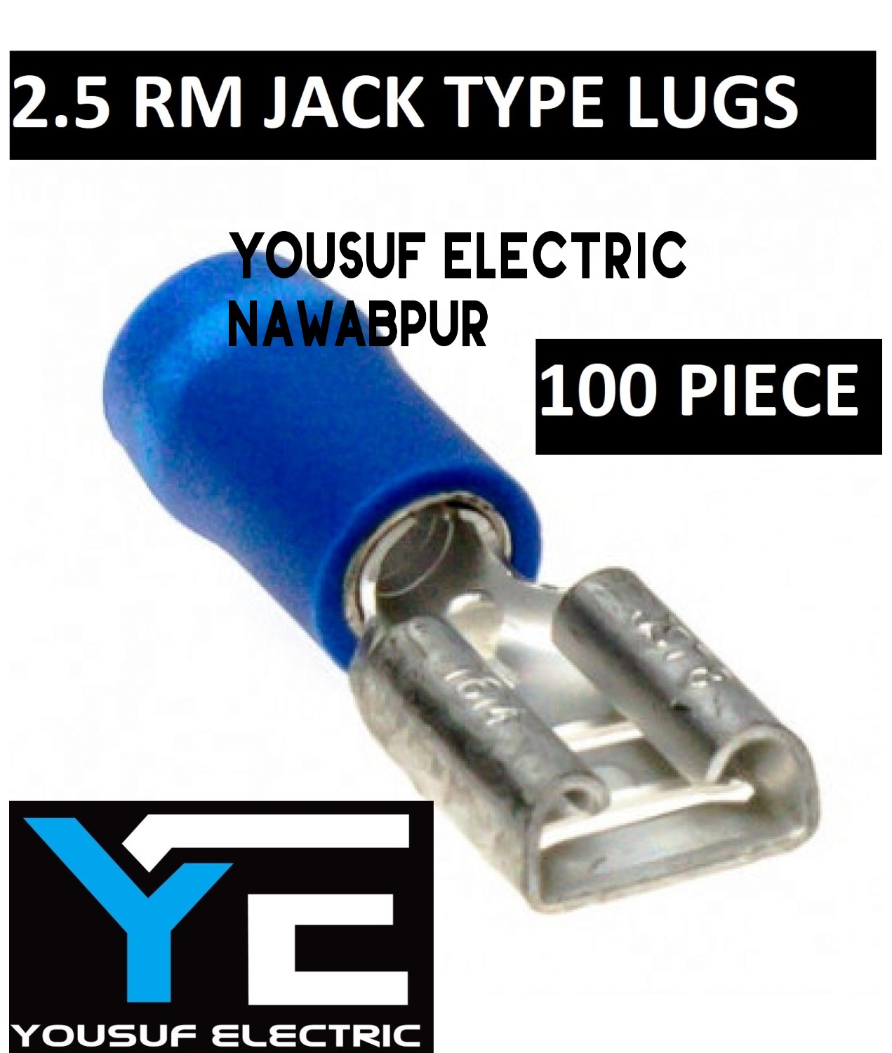 Cable Lug 2-2.5 Rm Terminal JACK type Lugs insulated Connector Clip 2.5 ...