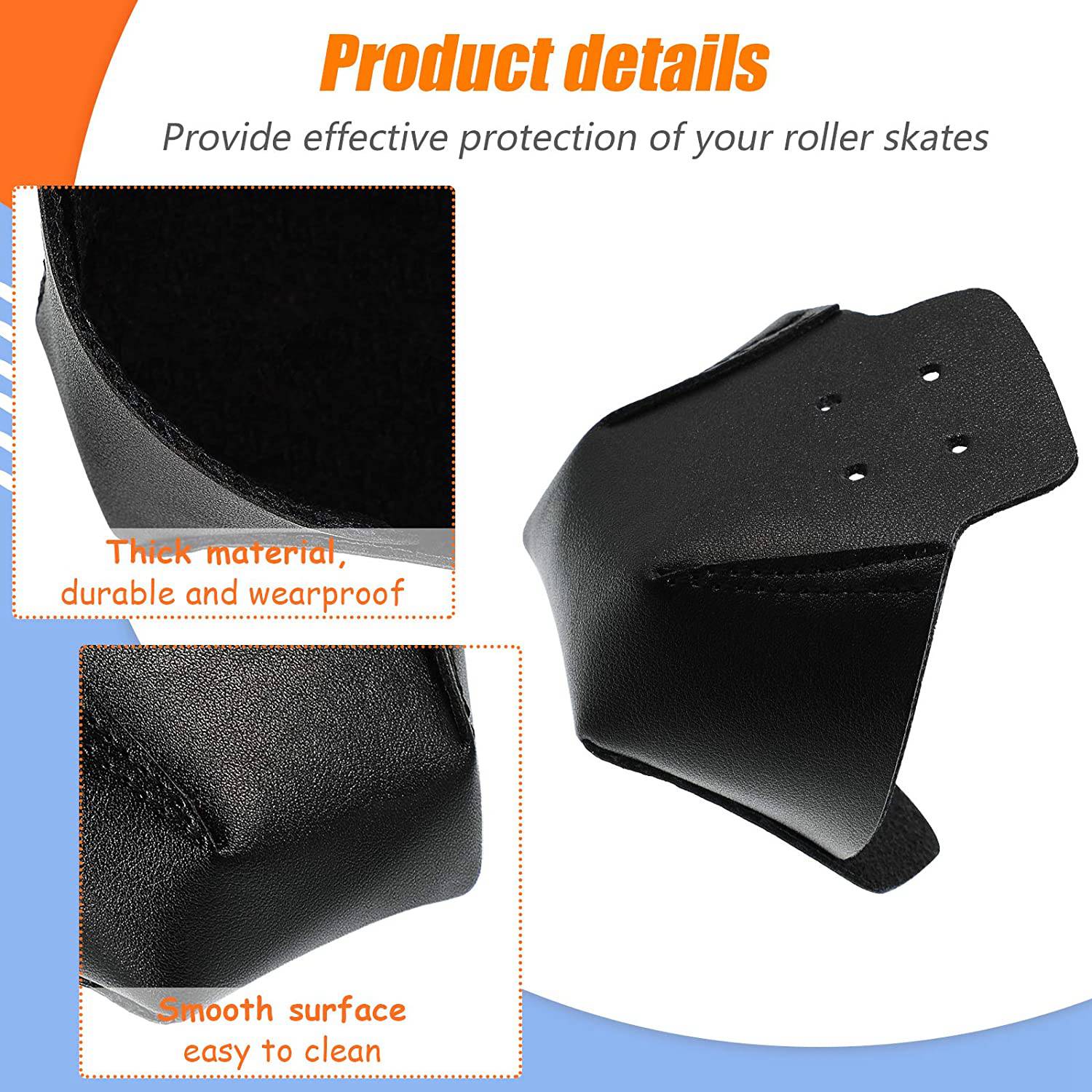4 Pieces Toe Cap Guards Protectors Toe Caps Roller Skate Cap Protectors ...