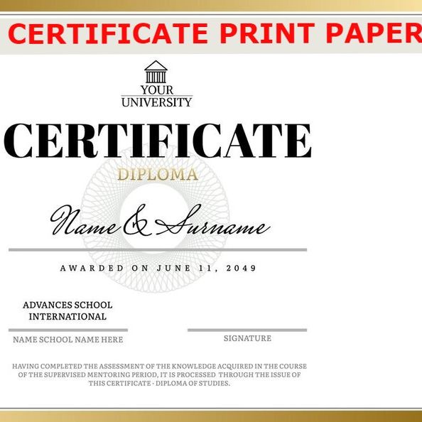 Certificate Print paper (160gsm A4) - 10pcs | Daraz.com.bd