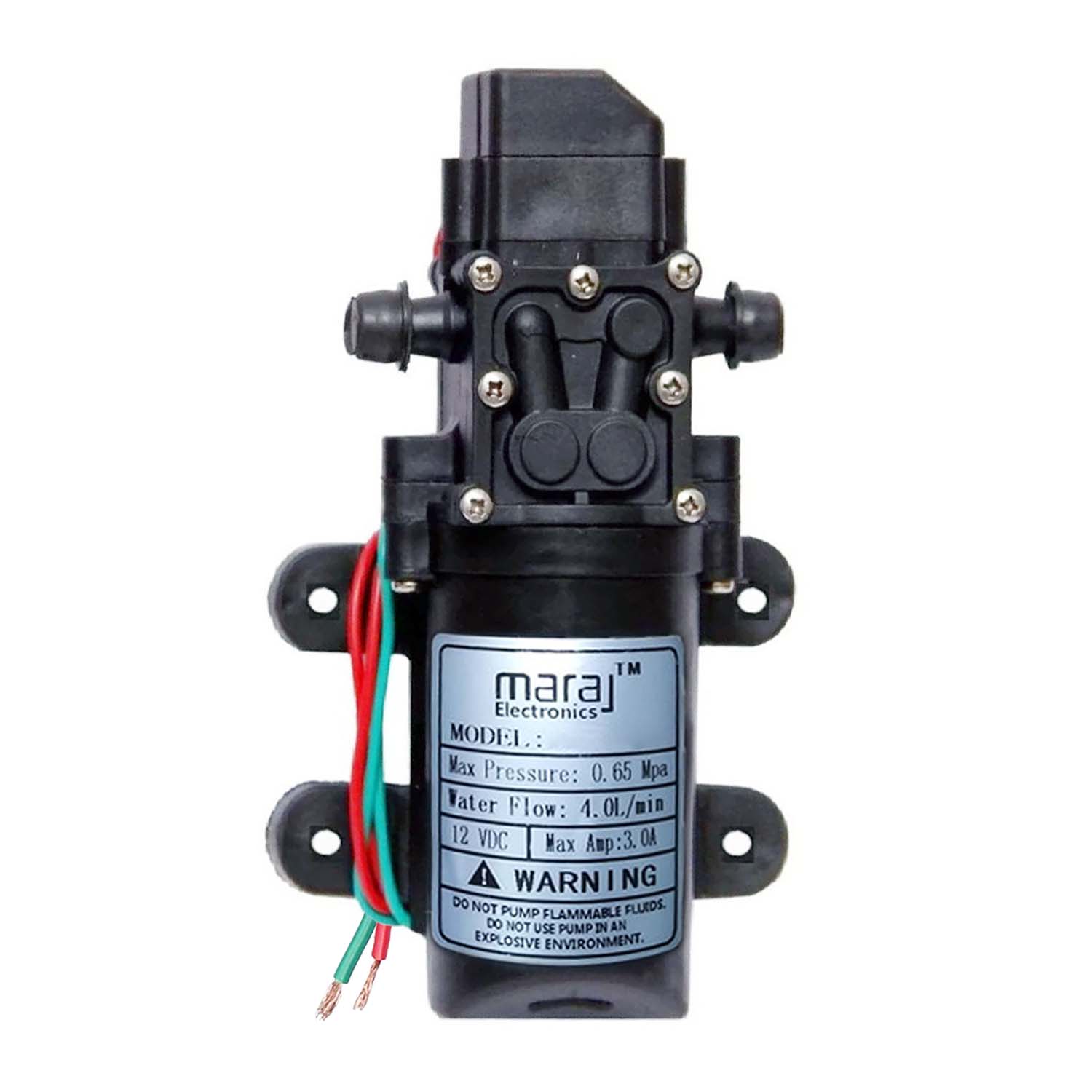 DC 12V 60W High Pressure Micro Diaphragm Water Pump Automatic Switch 4L ...