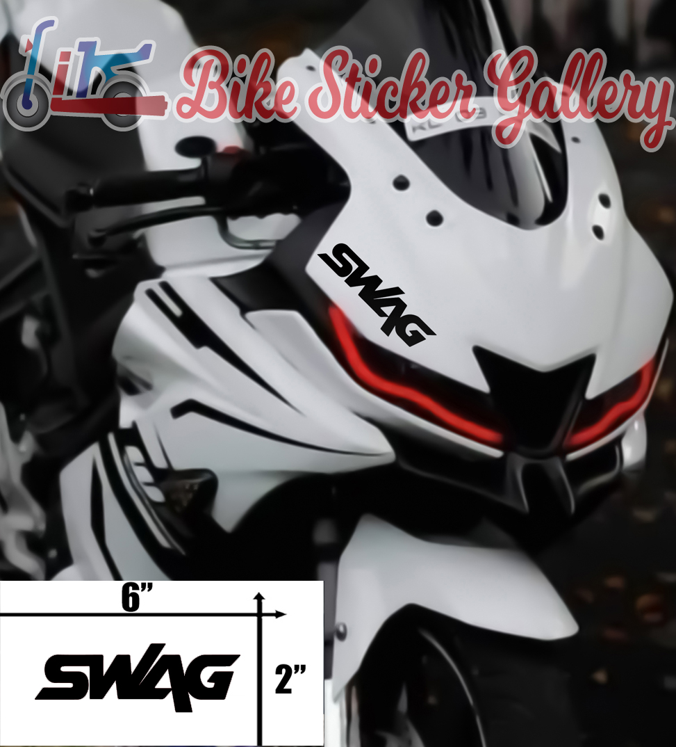 Bike Decal Sticker - Swag ( Waterproof & Premium quality)/ Bike Sticker ...