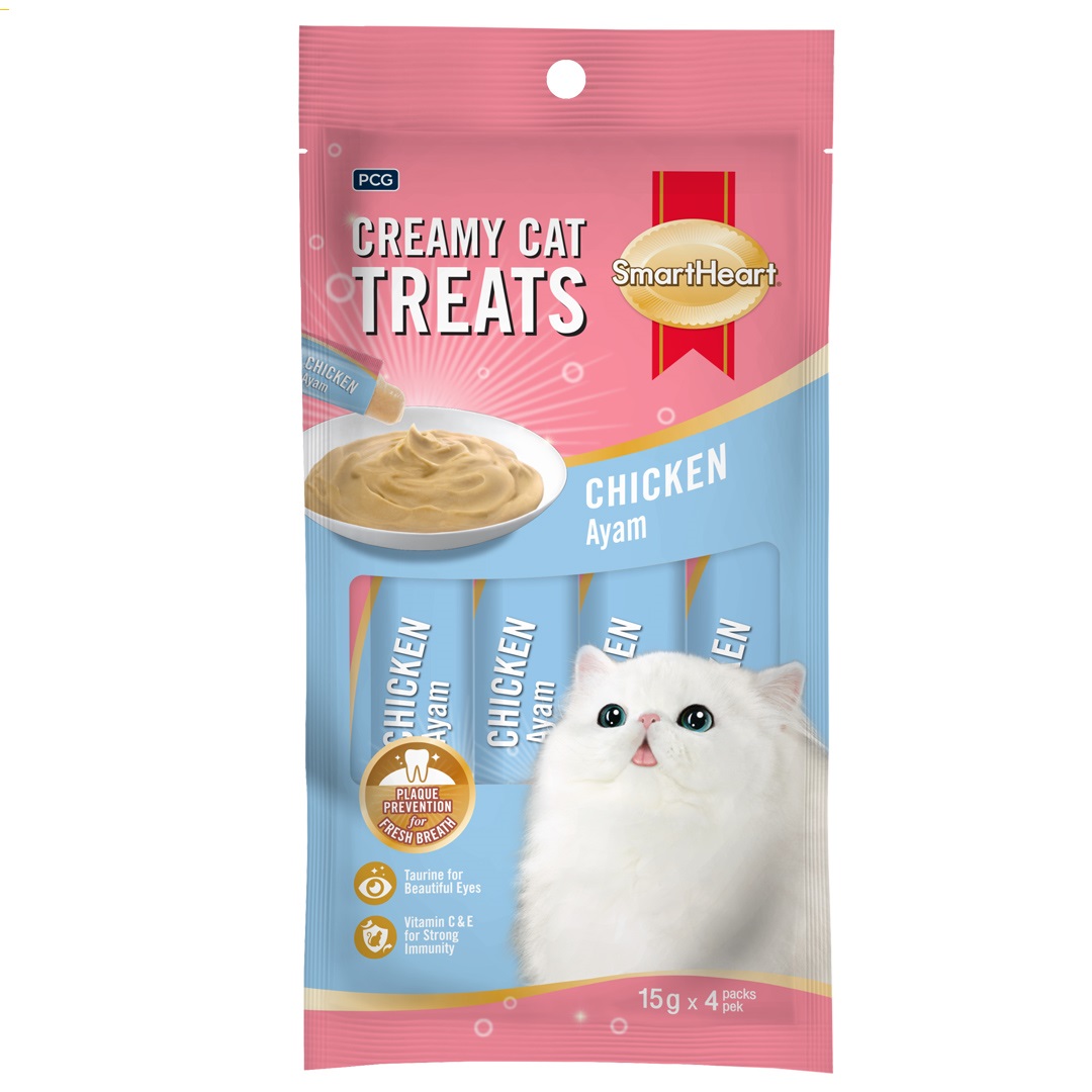SmartHeart Lickable Creamy Cat Treat Chicken Flavor 60gm | Daraz.com.bd