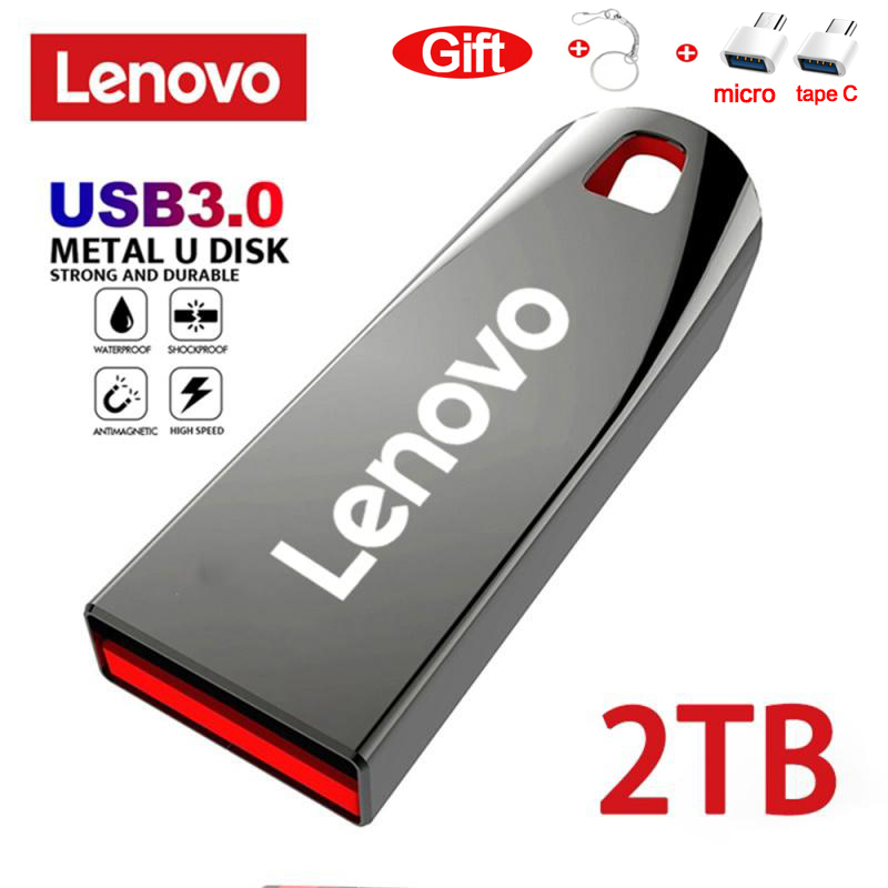 Original Lenovo USB Flash Drive 2TB USB 3.0 Waterproof High Speed USB ...