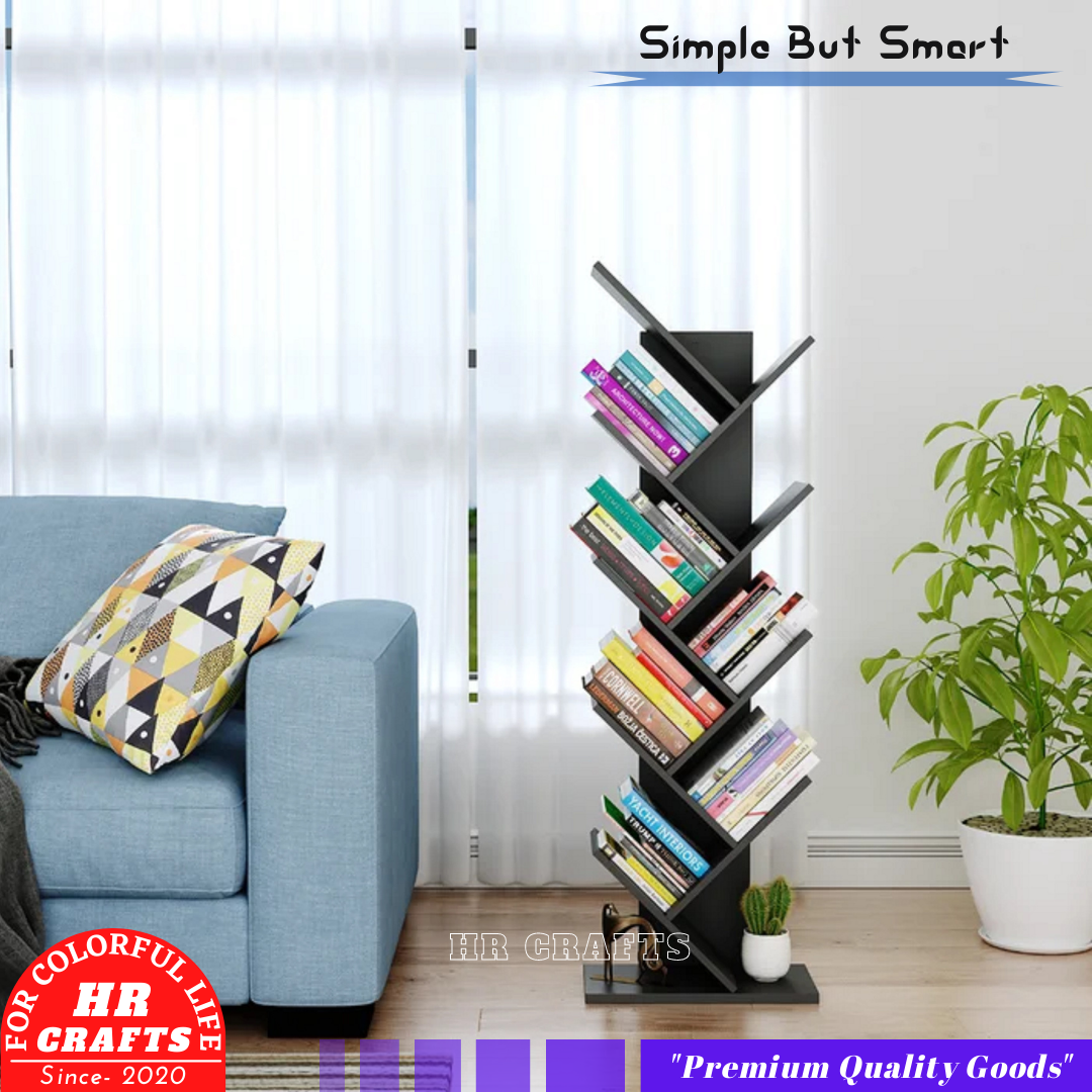 Standard Bookcase, book Shelf- color 3D white, black, multicolor-size ...