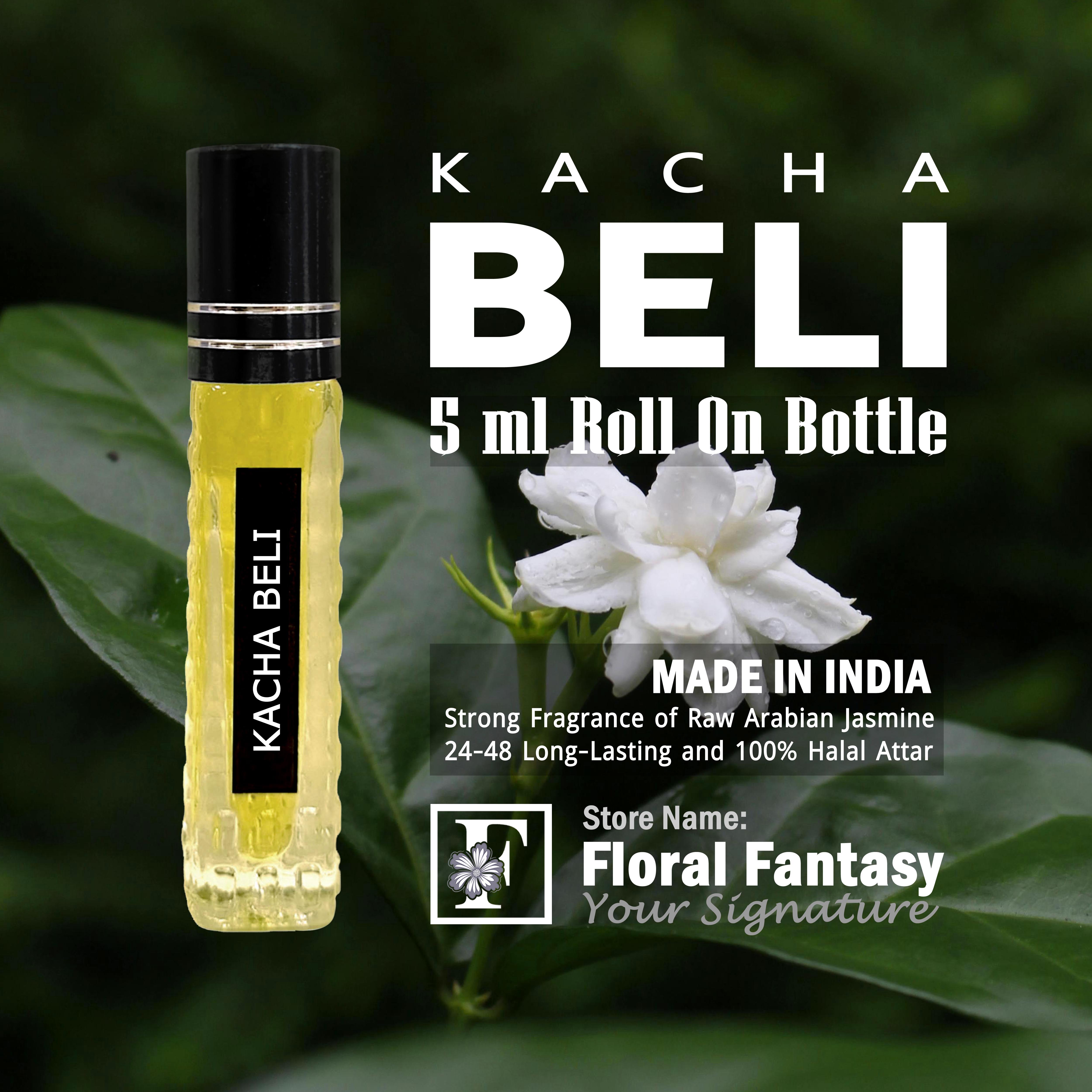 Kacha Beli Attar (Perfume Oil) 5 ml | Strong Beli Ful (Arabian Jesmine ...