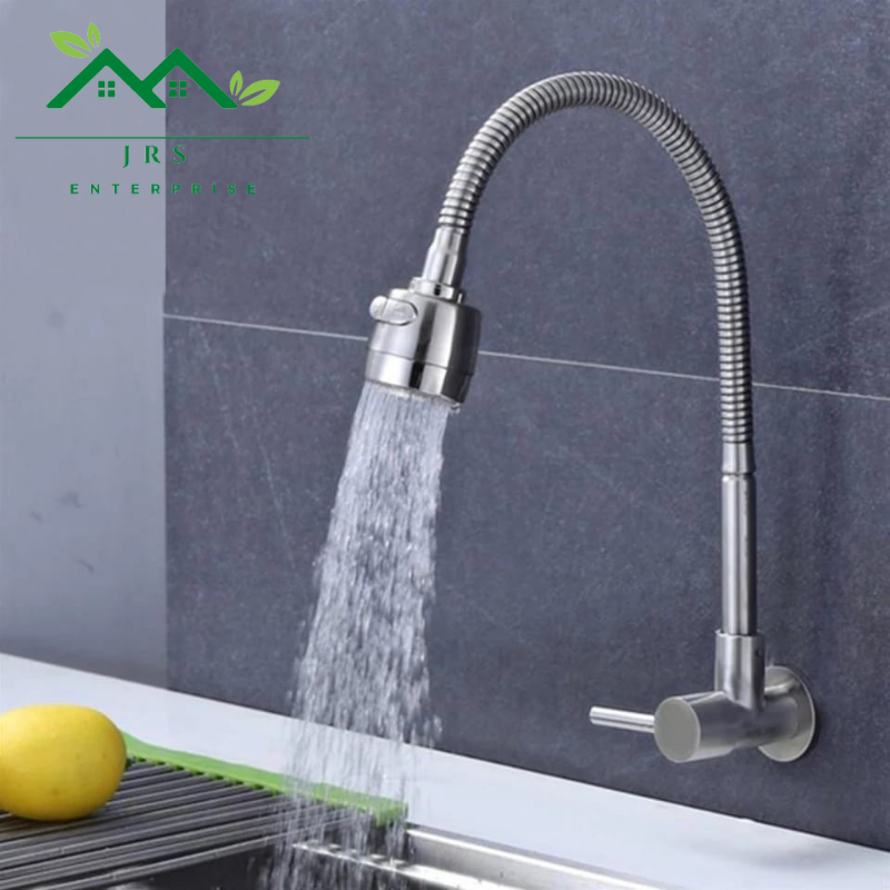 SS Wall Flexible 2 mood Sink Tap | Daraz.com.bd