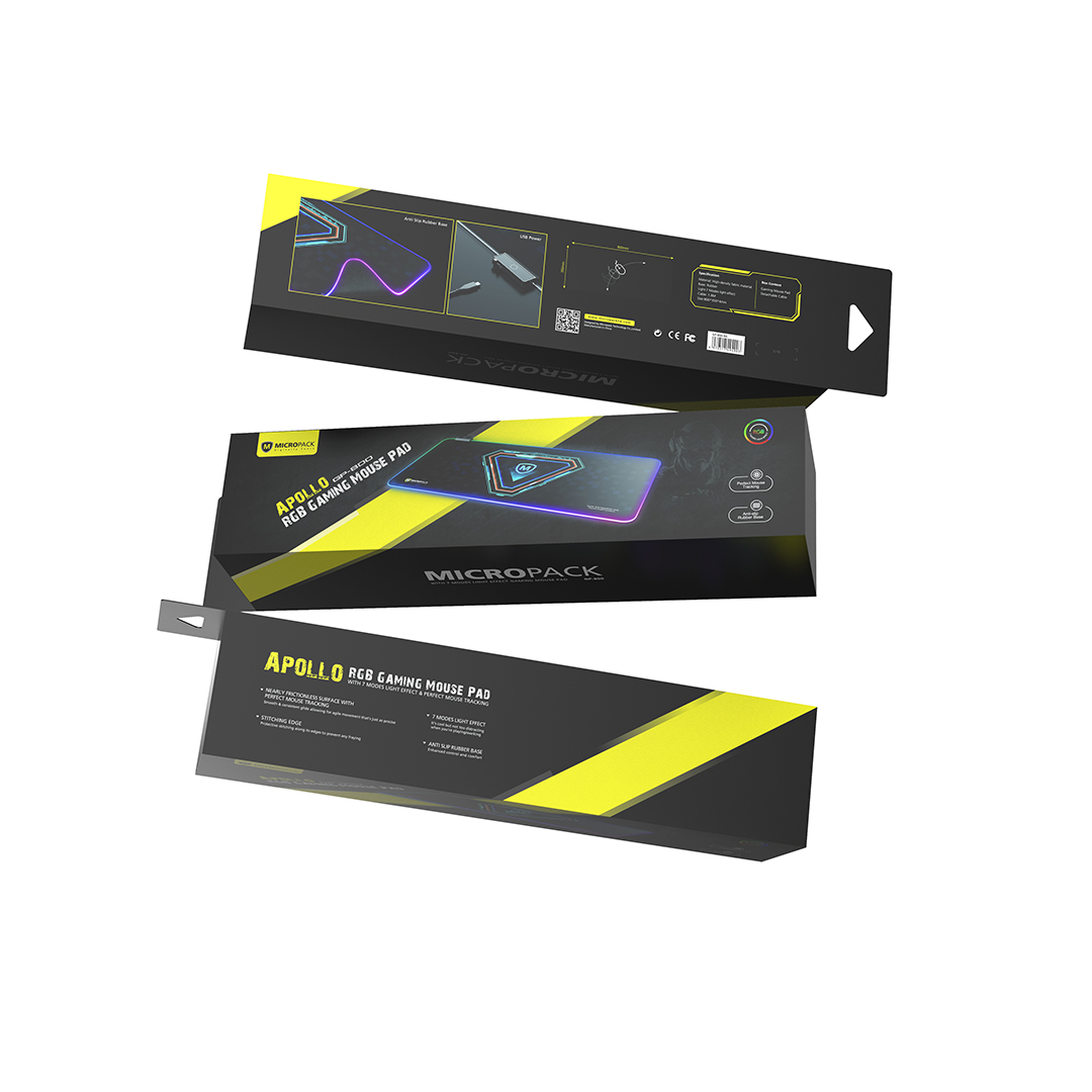 Micropack GP-800 Apollo RGB Gaming Mouse Pad. Featuring RGB Lighting ...