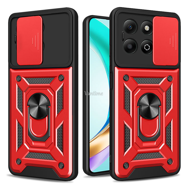 Vantime for OPPO A3 A3x 4G 5G Case Hard Sliding Lens Protect Stand ...