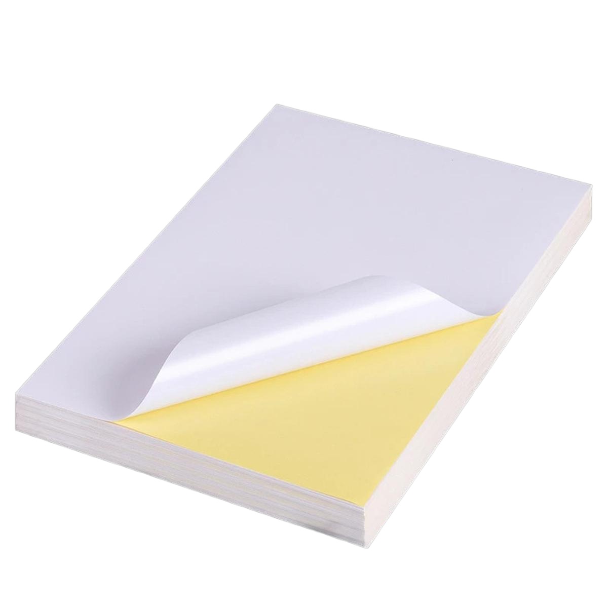 Premium Quality Matt Sticker Paper | A4 Size Matt Sticker | Pack of 50 ...