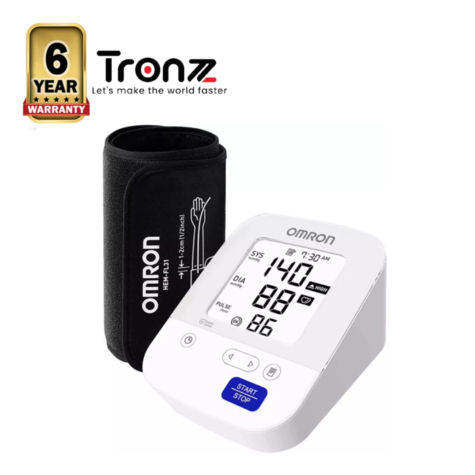 Omron HEM 7156T Digital Blood Pressure Monitor with 360° Accuracy ...