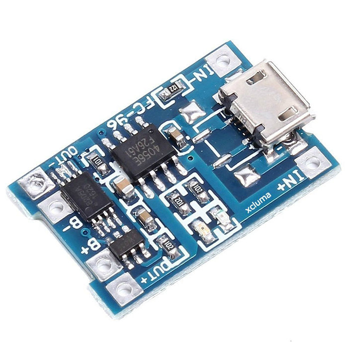 TP4056 Lithium Battery Charging Module (Type C USB Input) with Dual ...