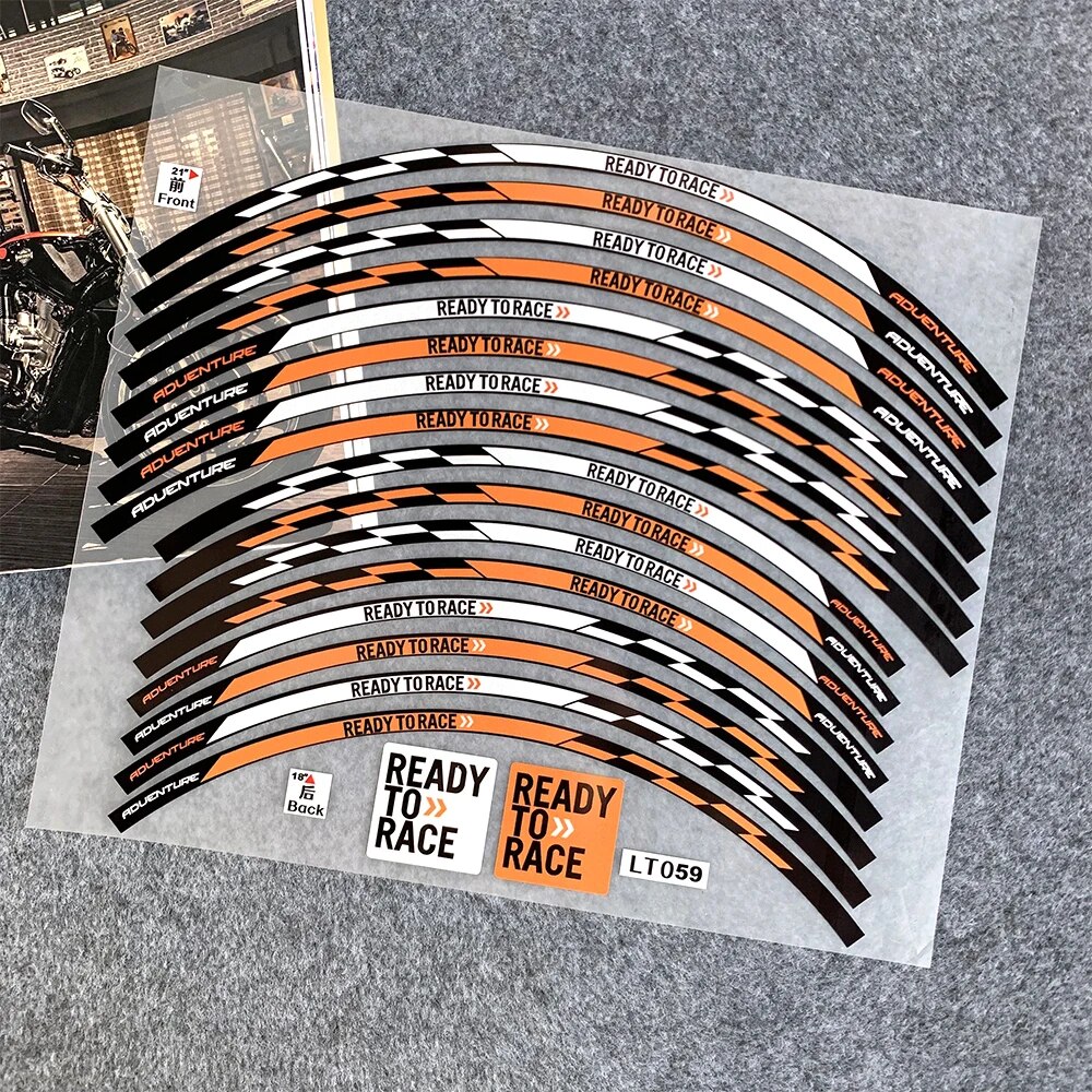 For KTM 125 EXC 125/250/300/350/450/500 Racing Wheels Strips Motorcycle ...
