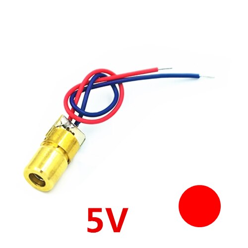 650nm 5mW Red Point / Line / Cross Laser Module Head Glass Lens ...
