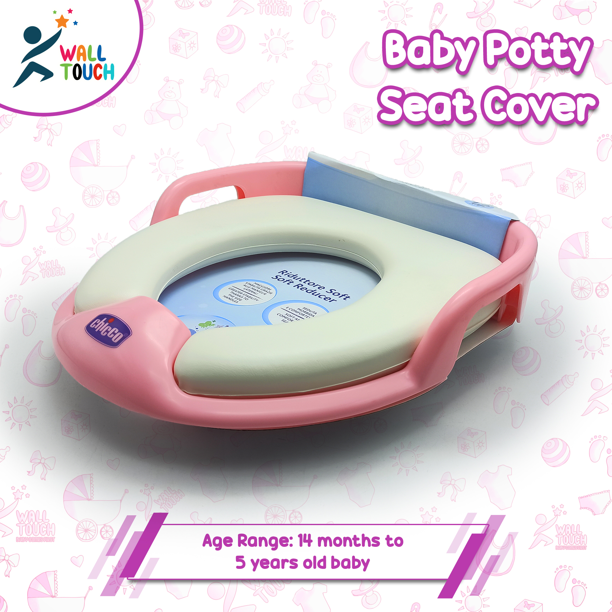 Chicco Soft Baby Comod/Toilet Seat Potty Trainer Safe Hygiene, easy to ...