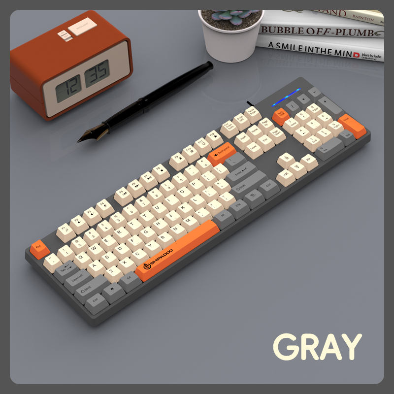 Mechanical Wired Gaming Keyboard Ergonomics Splash Water 104keys ABS ...