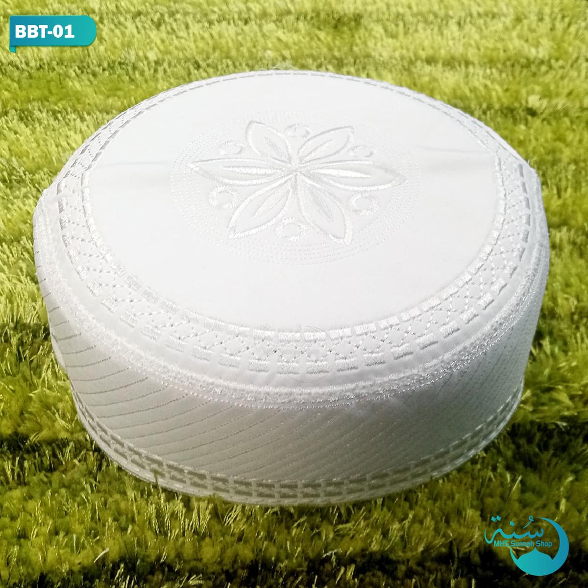 White Color Islamic Items Special Comfortable Bogiz Tupi for Men ...