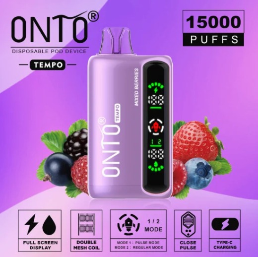 Onto United Kit 8000 Puff Disposable Chargeable Vaoupepe E Cigarette ...