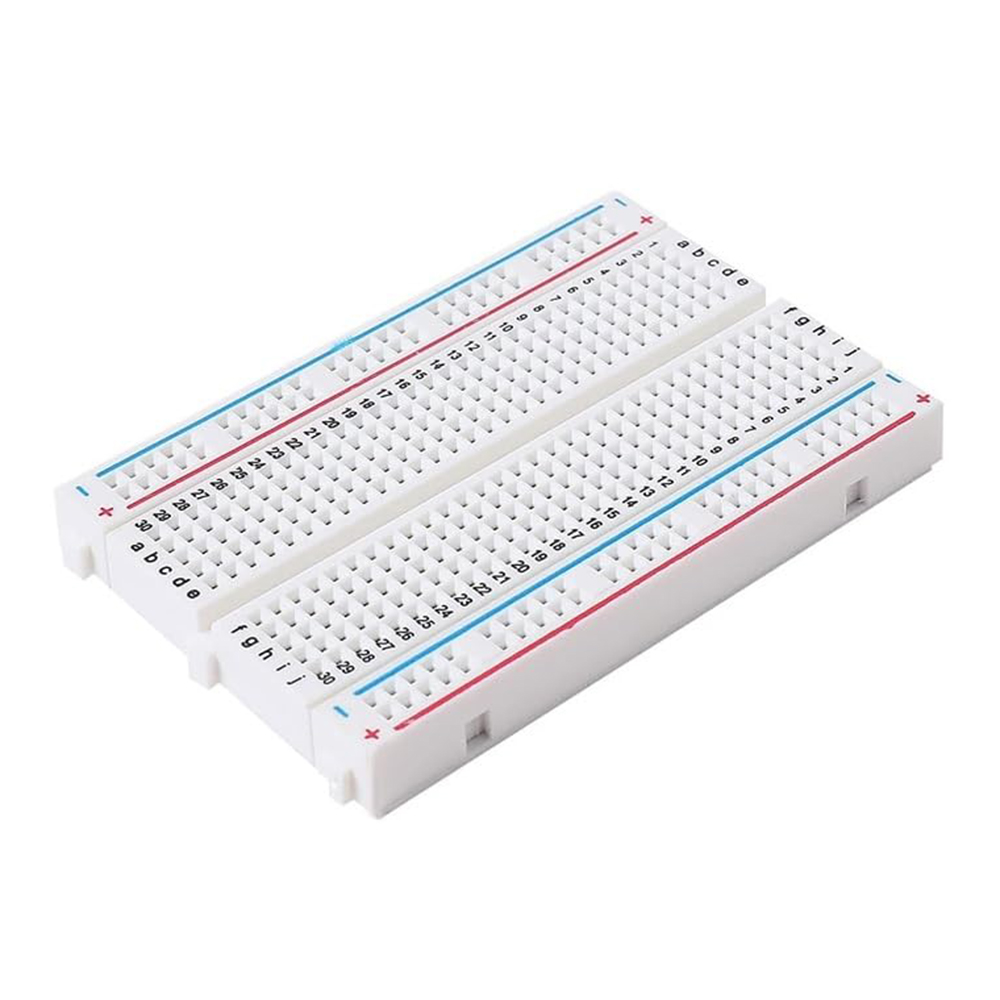 Medium Size bread board/breadboard 8.5cm x 5.5cm 400 holes White for DIY Electronic experimental ...