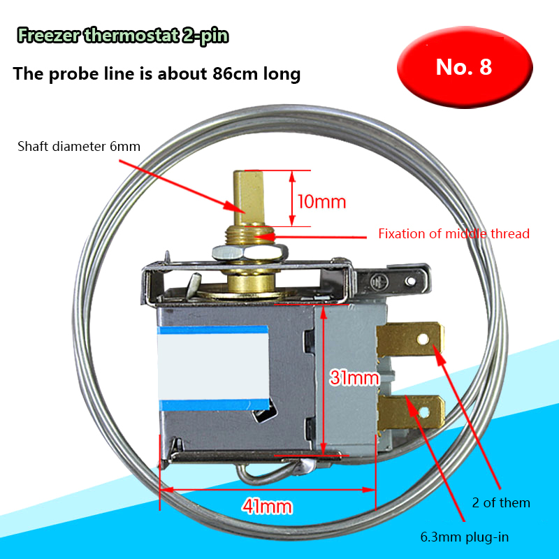 Refrigerator Thermostat Temperature Control Switch Freezer Universal ...