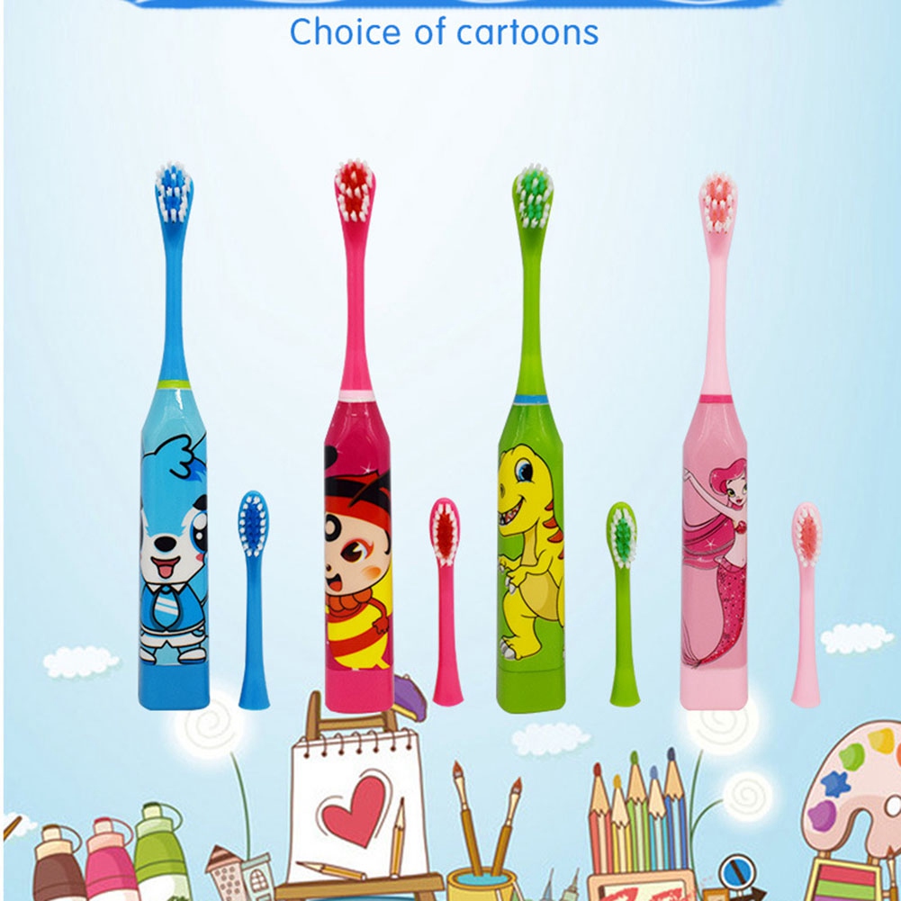 For Children Fully Automatic Electric Toothbrush Cartoon Pattern with ...