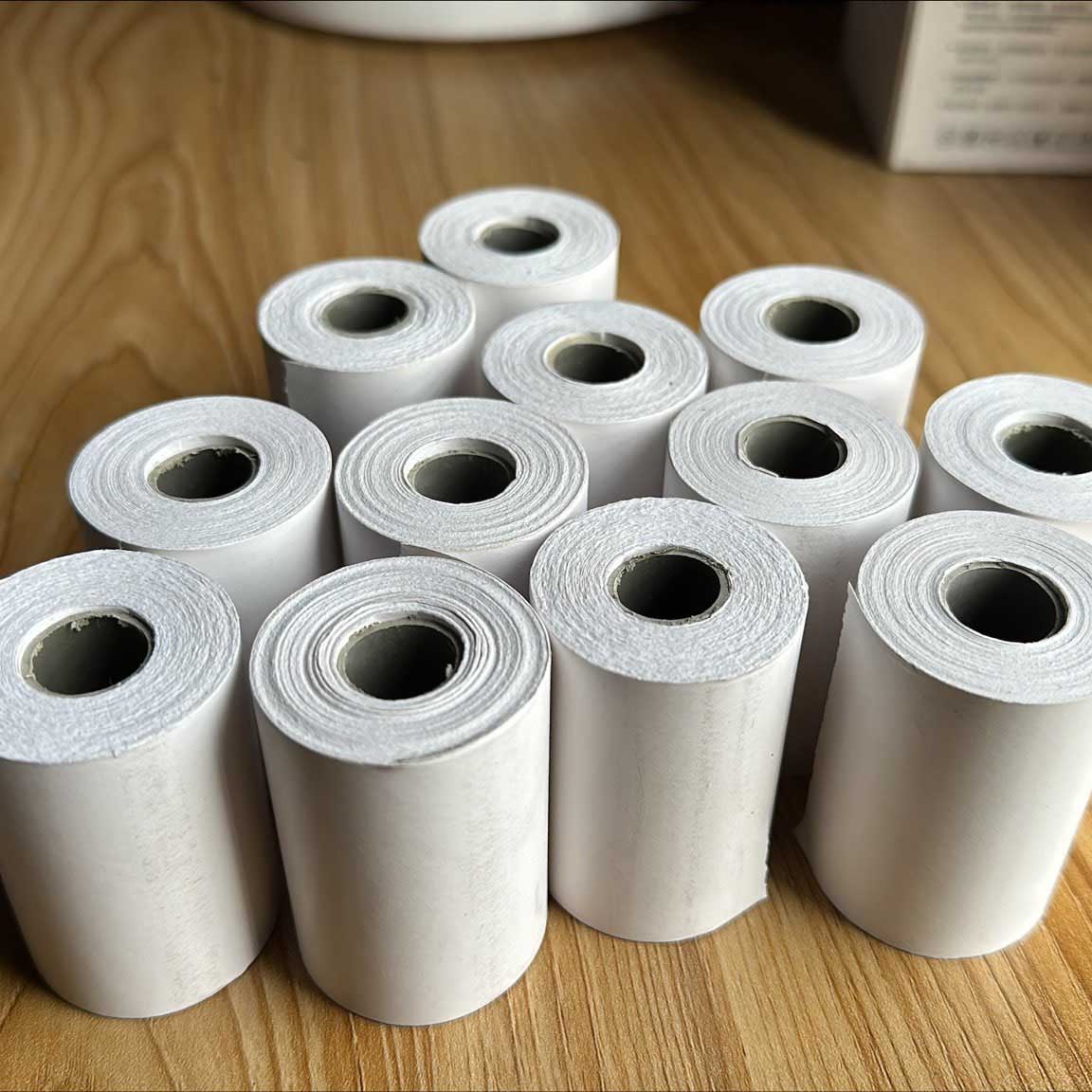 Pix 58x40mm Thermal Printer Paper, 3 Layer White Color Thermal Paper ...