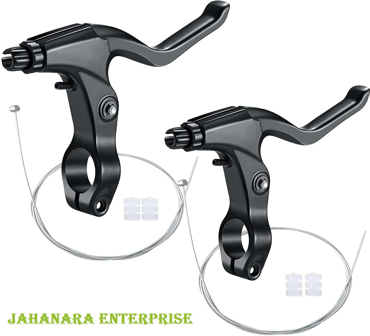 2 Pieces Mountain Bike Brake Aluminum Alloy Brake Handles with 3 Finger ...