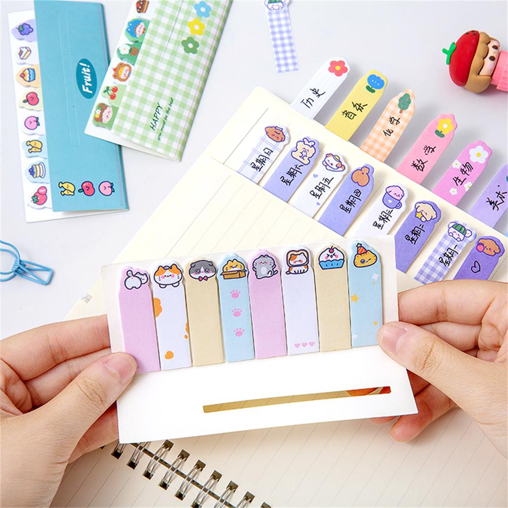 New 8Pc/et Note tationery Index Bookmark Page Marker Cartoon Note ...