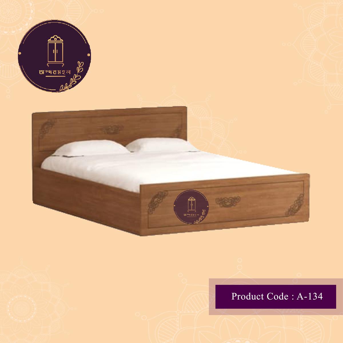 Crafted by Malaysian Process Wood (MDF) Double-Size Bed | Daraz.com.bd