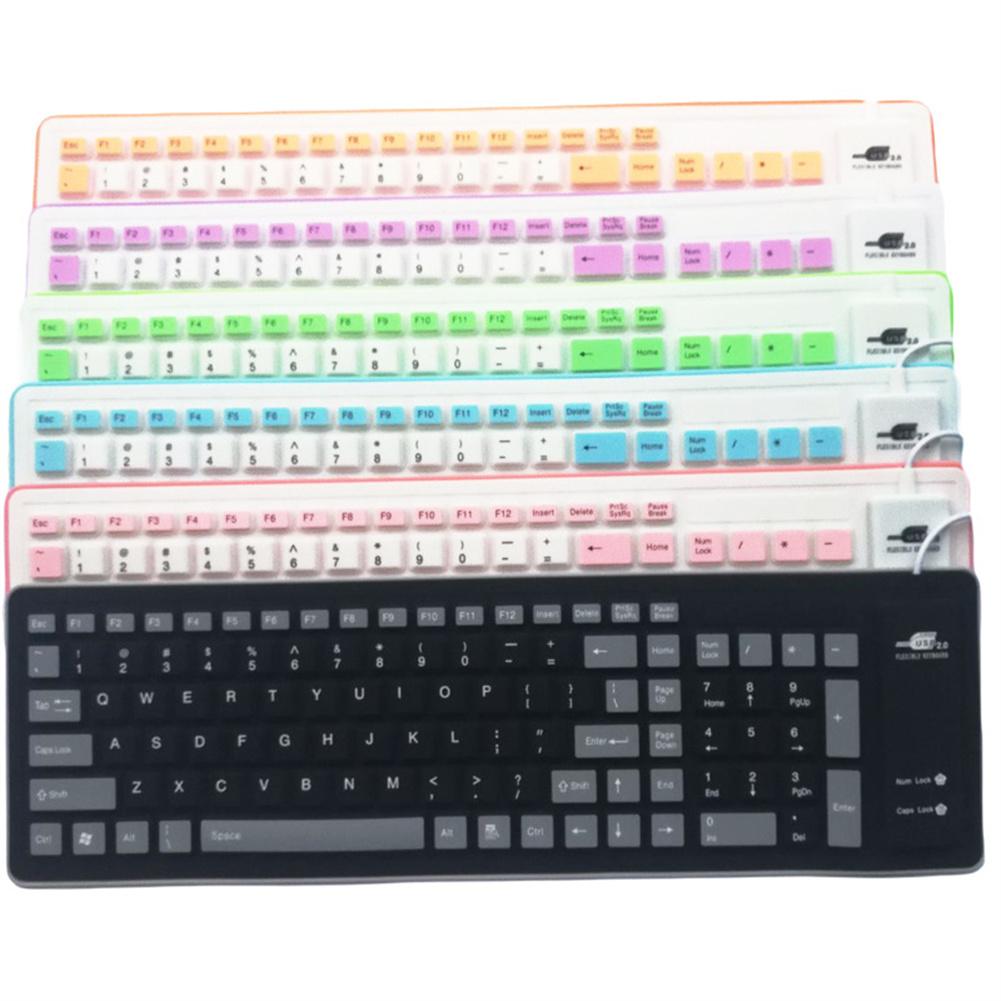 【High Cost-Performance】 Portable silent foldable silicone keyboard ...