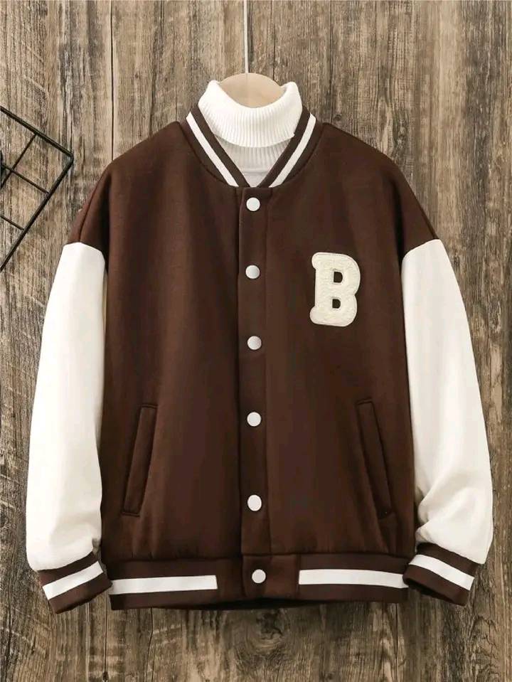 2024 New stylish winter versity Jacket Comfortable Brown Color for mens ...