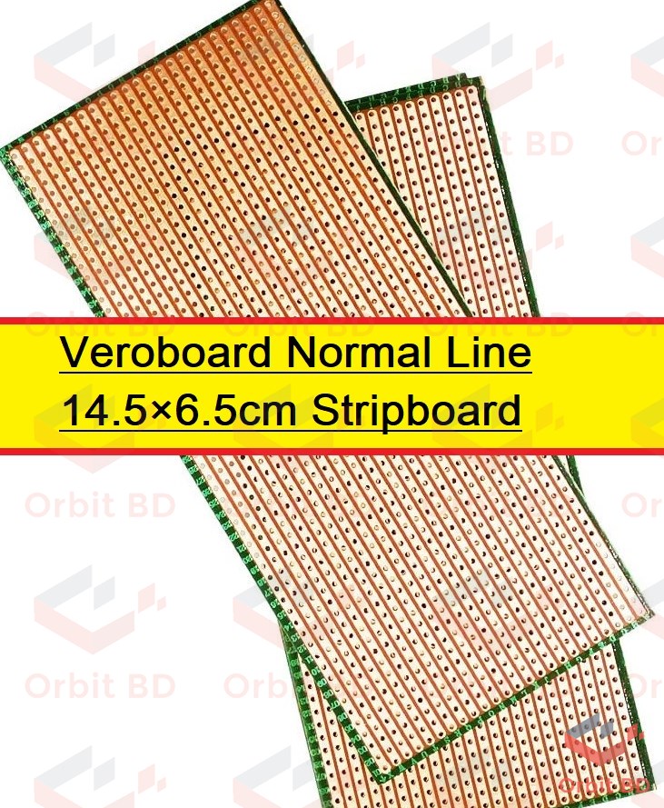 Veroboard Normal Line 14.5×6.5cm Stripboard PCB Printed Circuit Board For Prototyping Designing ...
