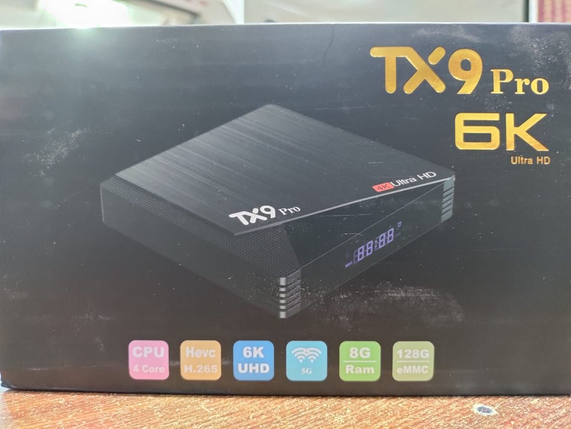 TX9 Pro 6K Ultra HD 8GB RAM +128GB ROM Android 12.1 Smart TV Box ...