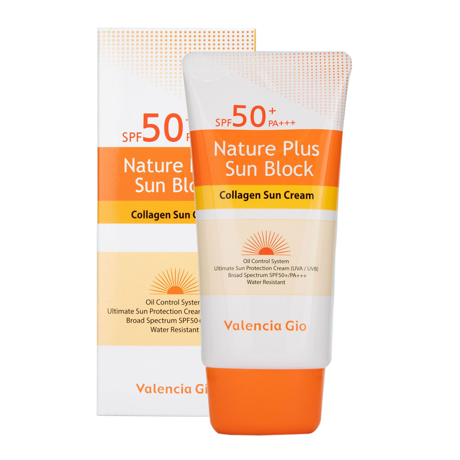 Valencia Gio Nature Plus Sun Block Collagen Sun Cream SPF 50+ - 70ml ...