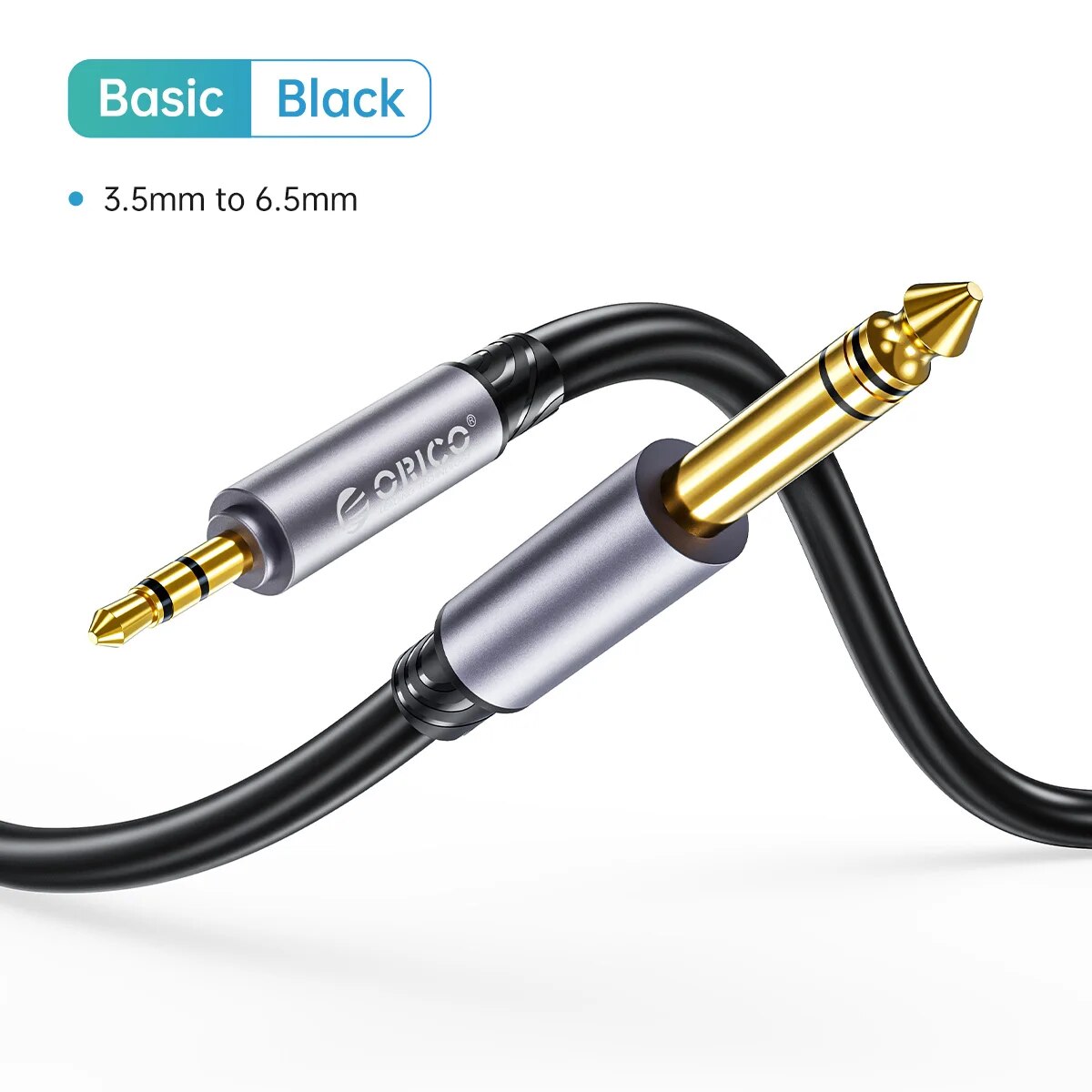 ORICO 3.5mm to 6.35mm Audio Cable 1/8 to 1/4 Stereo Cable Aux Cord Hi ...