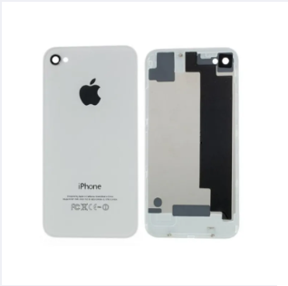 Apple iPhone 4S - ( Metal Glass ) Back Shell / Back Panel / Battery ...
