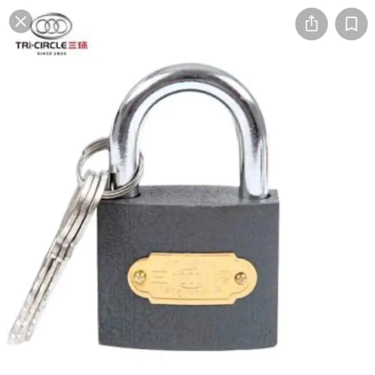 50mm Heavy Duty Cast Iron Padlock Outdoor Safety Security, 44% OFF