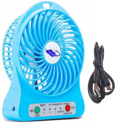 Mini USB Rechargeable Portable Fan (Multi colour) | Daraz.com.bd