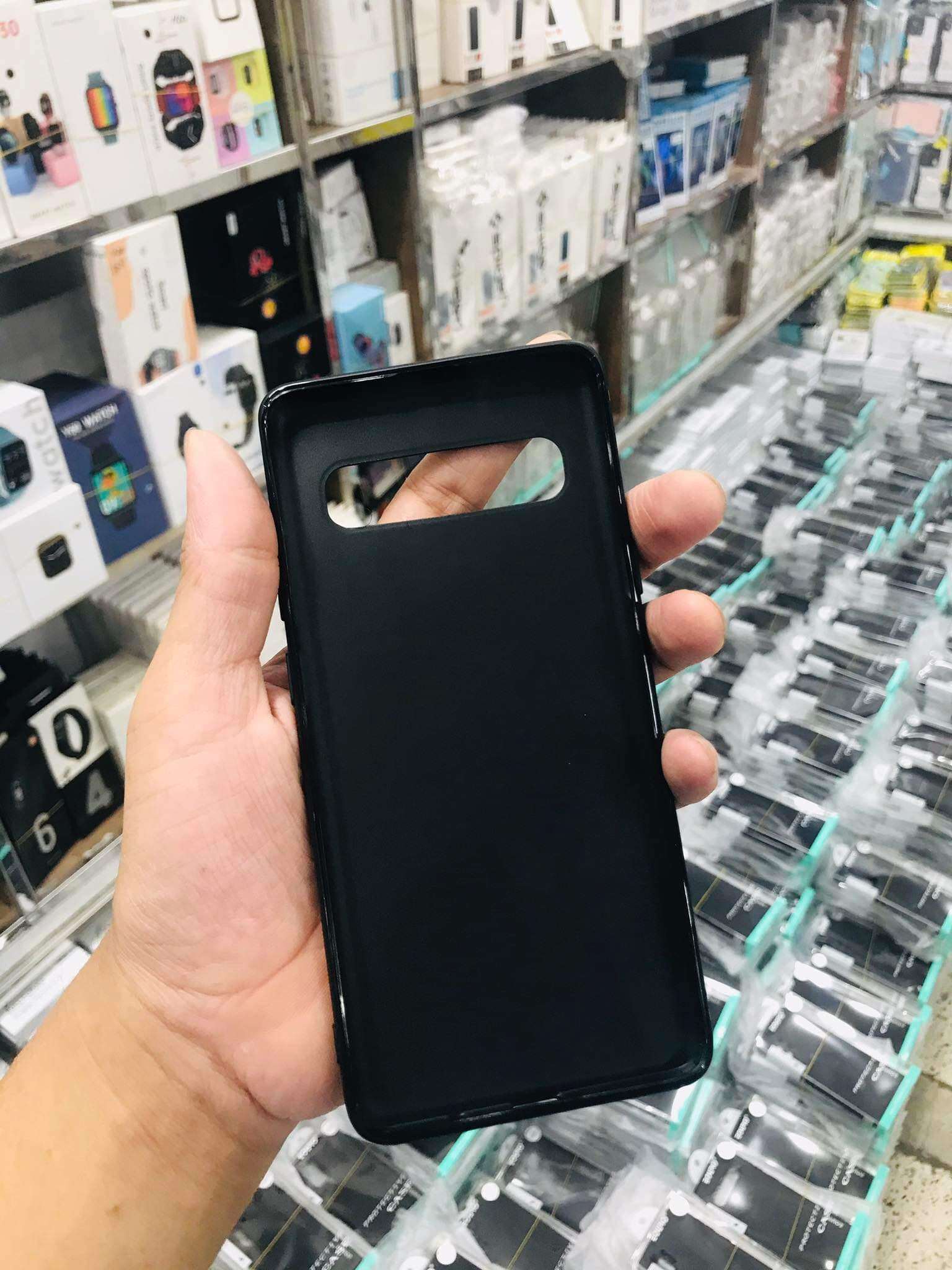 Samsung Galaxy S10 5G Premium Soft Back Case Cleaning Blue Luxury ...