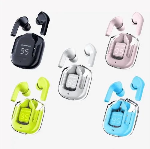 Transparent TWS Ultrapods Max 5.3 Original Digital Display Wireless ...