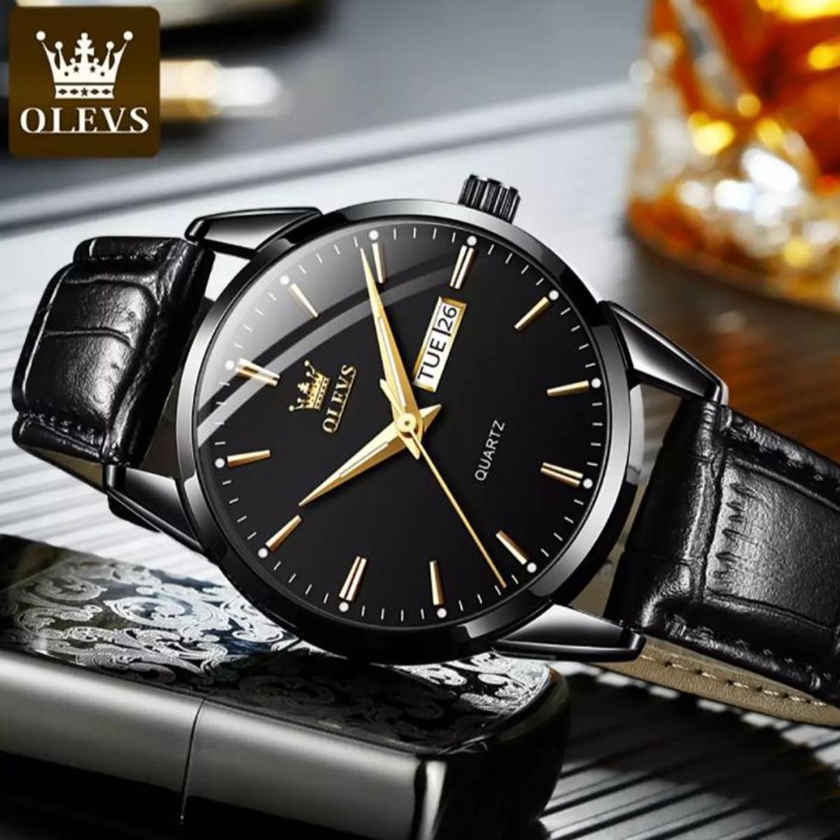New Men's Watch Luxury Leather Luminous Hand Watch - Watch For Men-Full ...