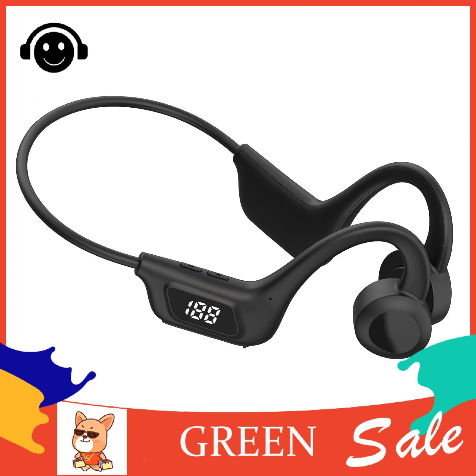 Green forest Bone Conduction Earphone Ergonomic Sport Earbuds Wireless ...