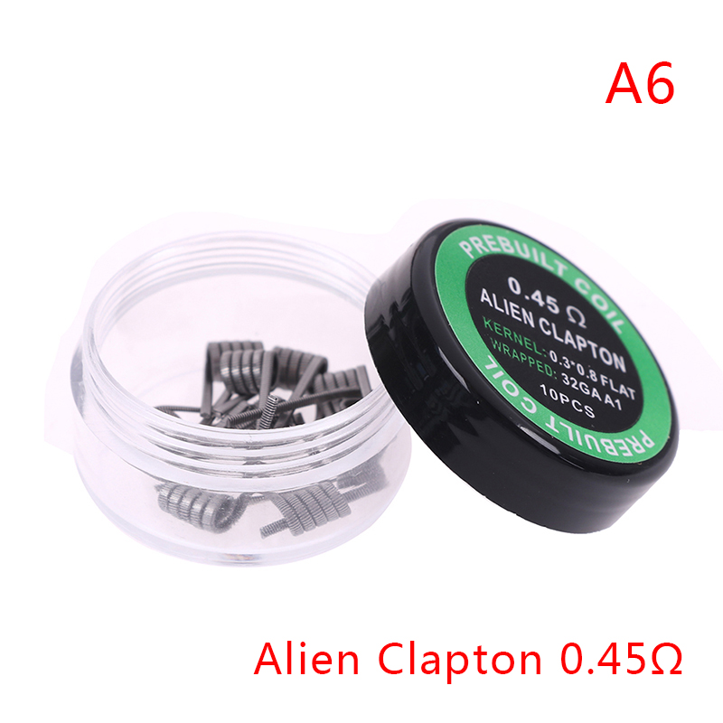 10pcs/box A1 twisted Fused Hive clapton coils premade wrap wires rda ...