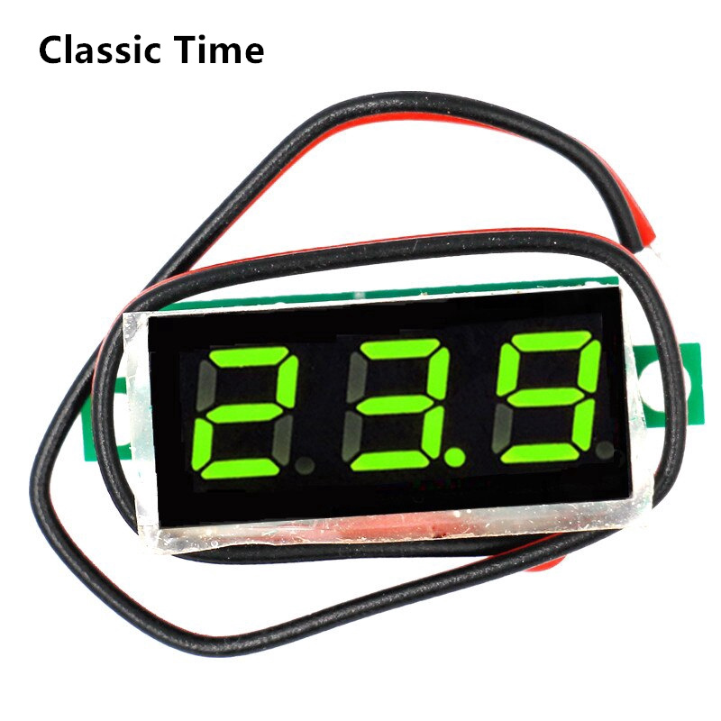0.28 Inch 2.5V-40V Mini Digital Voltmeter Voltage Tester Meter LED ...