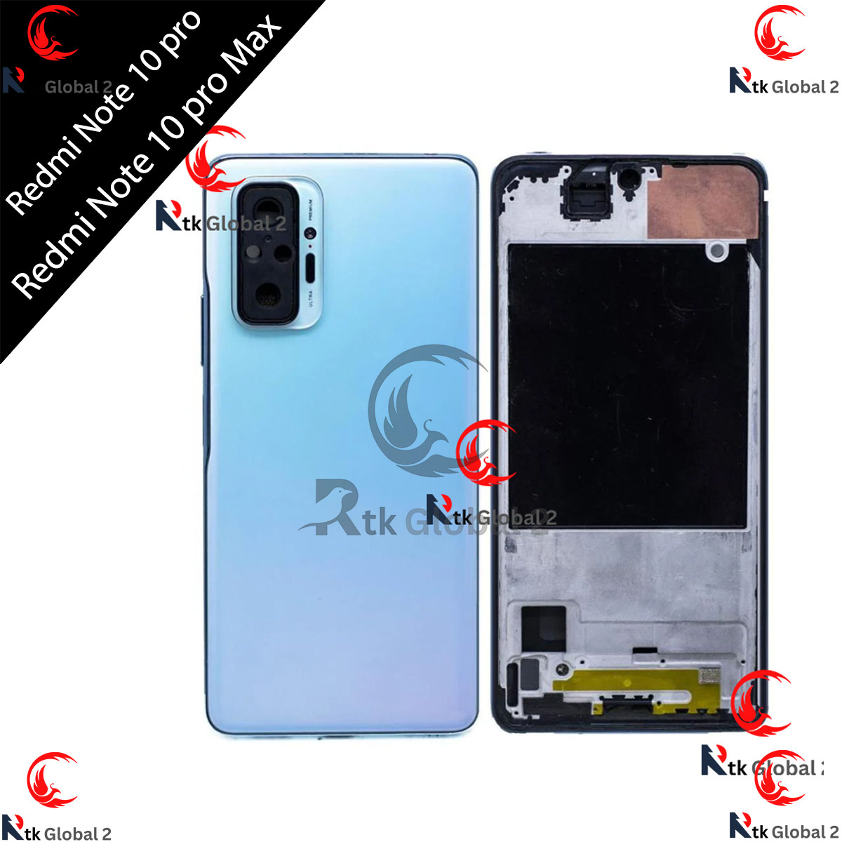 Full Housing body For Xiaomi Redmi Note 10 Pro / Xiaomi Redmi Note 10 ...