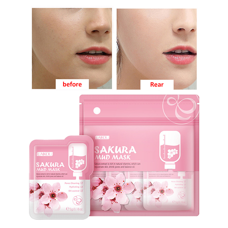 LAIKOU Japan Sakura Mud Mask - 5g [12 PCS Set] | Daraz.com.bd