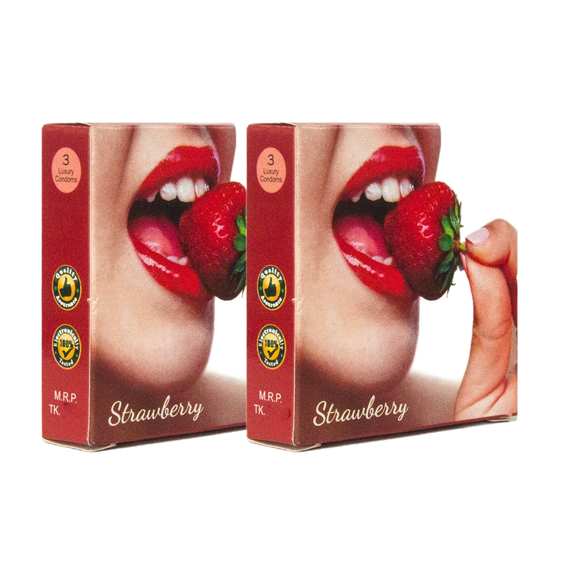 Sensation - Super Dotted Strawberry Condom For Men | Combo Pack -2 Packs | 3x2=6pcs | Daraz.com.bd
