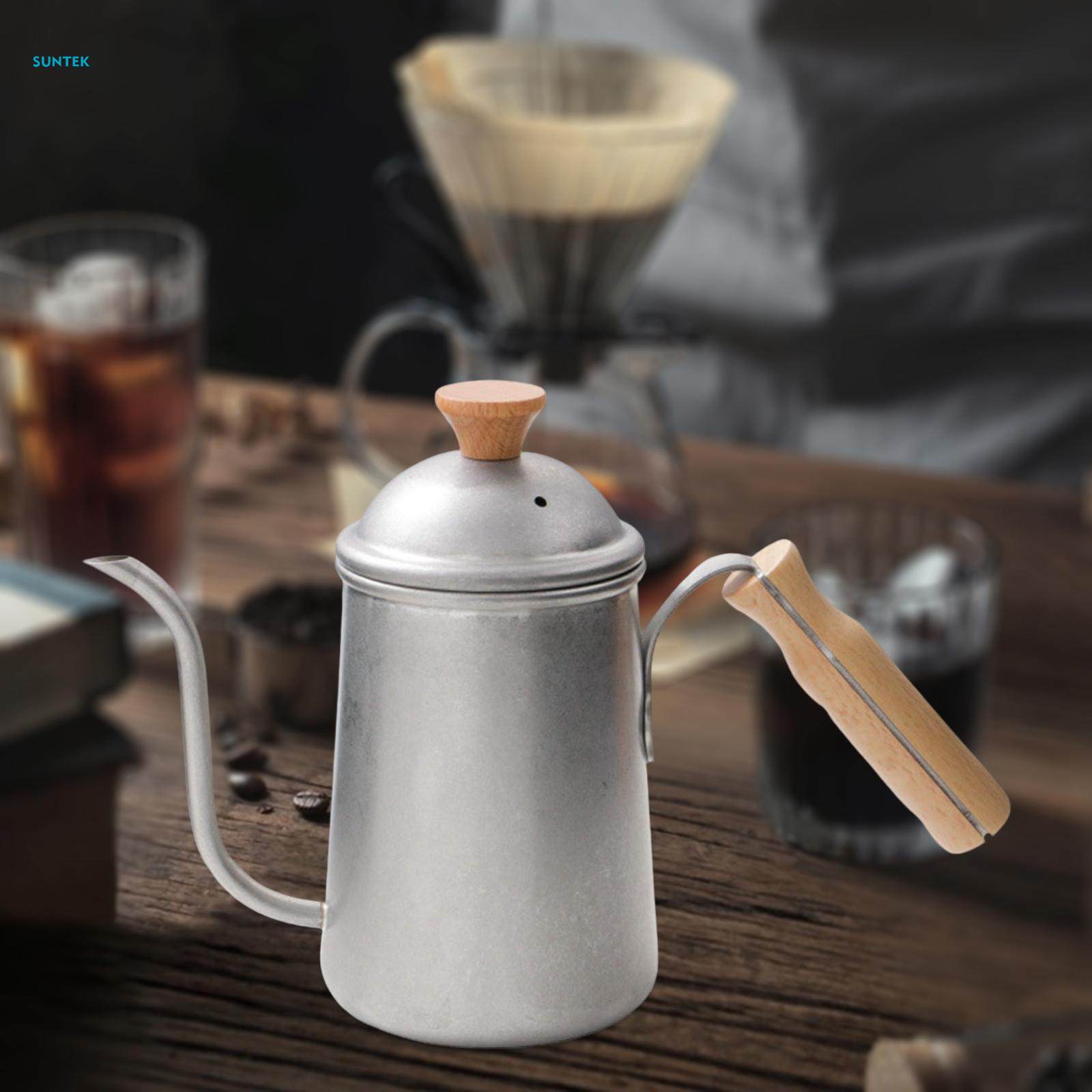 Stainless Steel Pour Over neck Tea Pot Neck Tea Pot for Kitchen Home ...