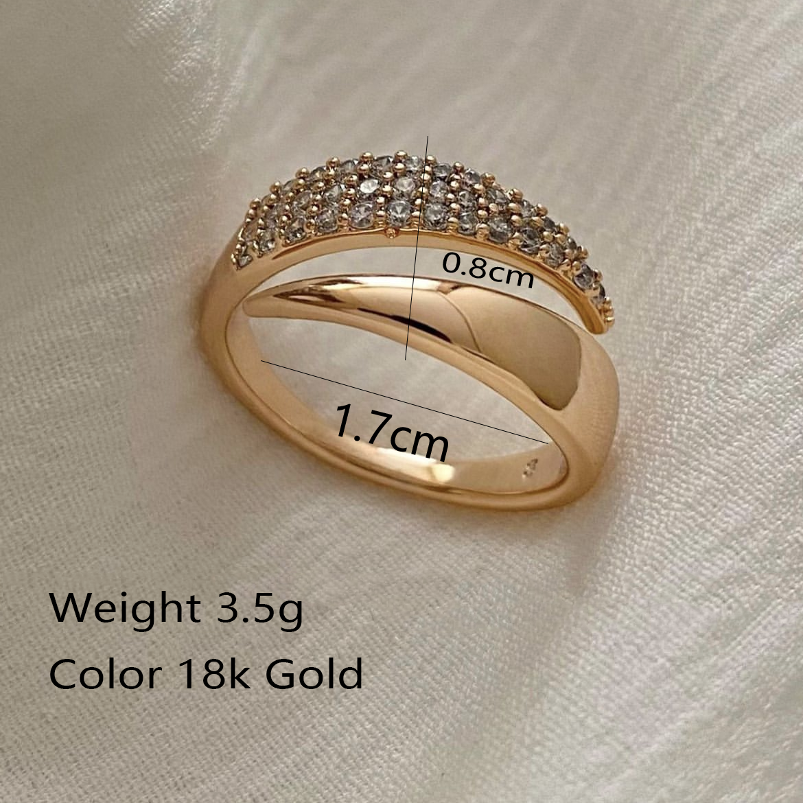 2024 Nwe Stainless Steel 18 K Gold Plated Sun Rings for Women Natural ...